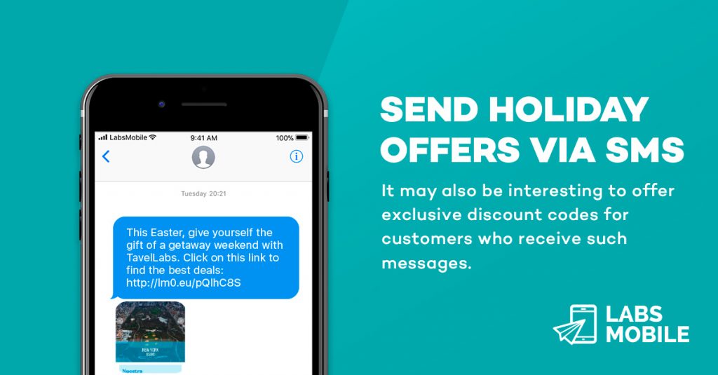 Create and send holiday offers via SMS – LabsMobile
