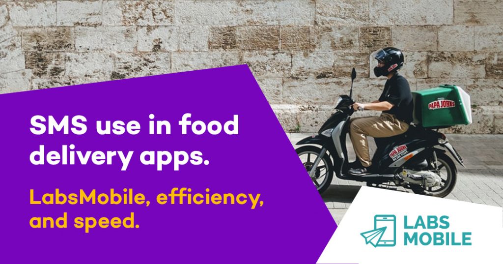 Massive SMS messaging. Examples of SMS use in food delivery apps ...